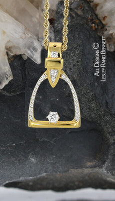 Diamond Stirrup Pendant – Bennett Fine Jewelry